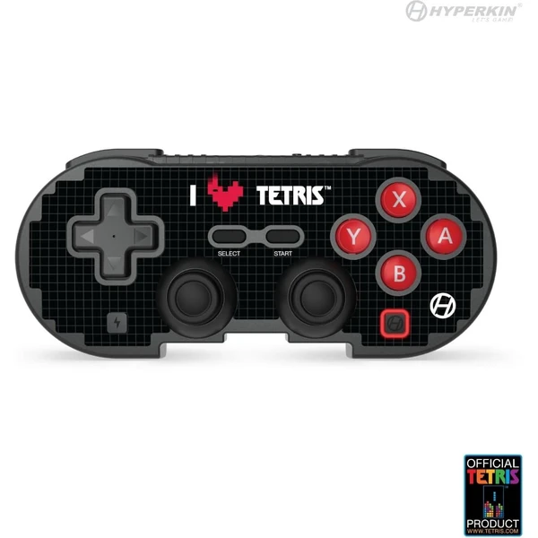 Pixel Art Wireless Bluetooth Controller Official Tetris® Ed. Switch®/PC/Mac®/Android®(Heart Drop ...