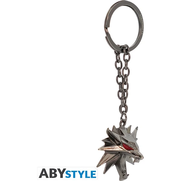 Kľúčenka 3D The Witcher - Wolf School Emblem - BRLOH.sk