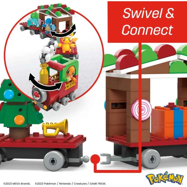 Pokémon Mega Construx Construction Set Holiday Pokémon Train - BRLOH.sk