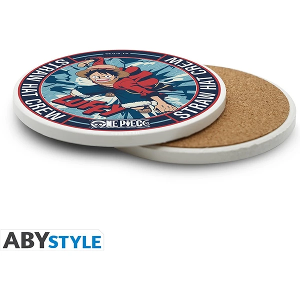 Keramické podtácky ABYstyle One Piece - Luffy - BRLOH.sk
