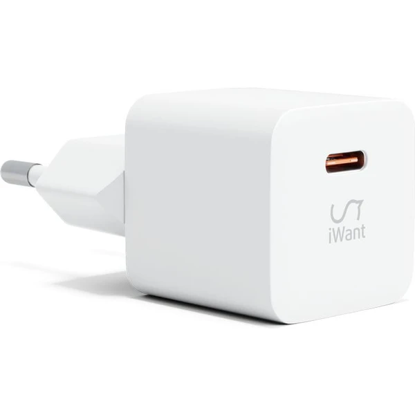 iWant USB-C PD MINI II sieťová nabíjačka s rýchlonabíjaním 20W biela ...